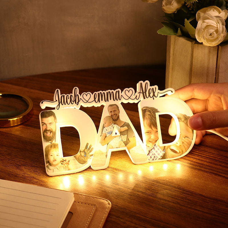 Personalized DAD Photo Name Light – wellstuff.shop